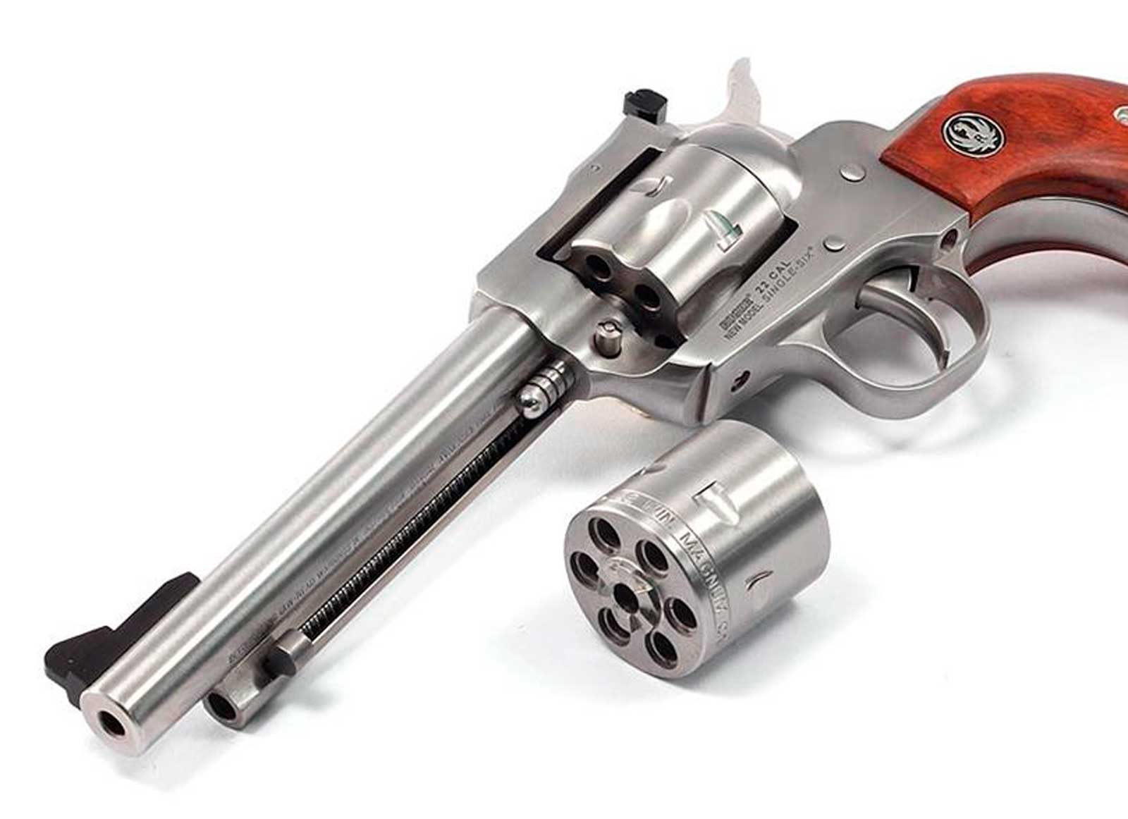 REVÓLVER RUGER NEW MODEL SINGLE-SIX CONVERTIBLE 0625 INOX - CANO 5.50 ...